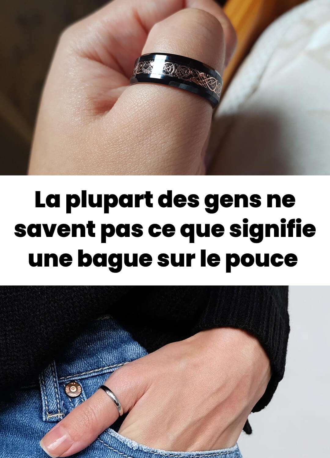 Bague au pouce : un symbole fort que beaucoup ignorent – Psicologiaplus
